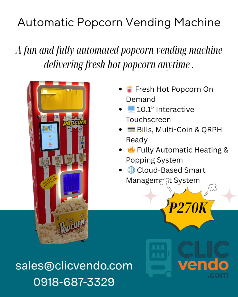 Vending Machines for Sale Philippines | CLIC Vendo Models and Prices