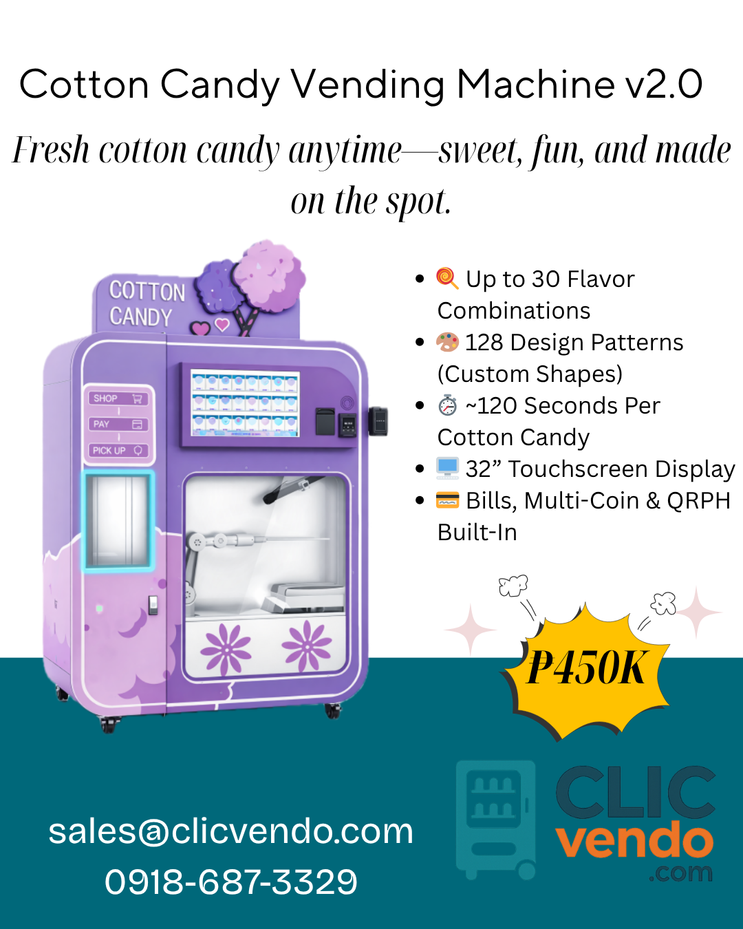 Vending Machines for Sale Philippines | CLIC Vendo Models and Prices
