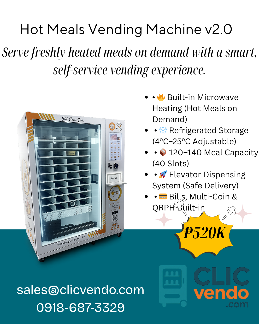Vending Machines for Sale Philippines | CLIC Vendo Models and Prices