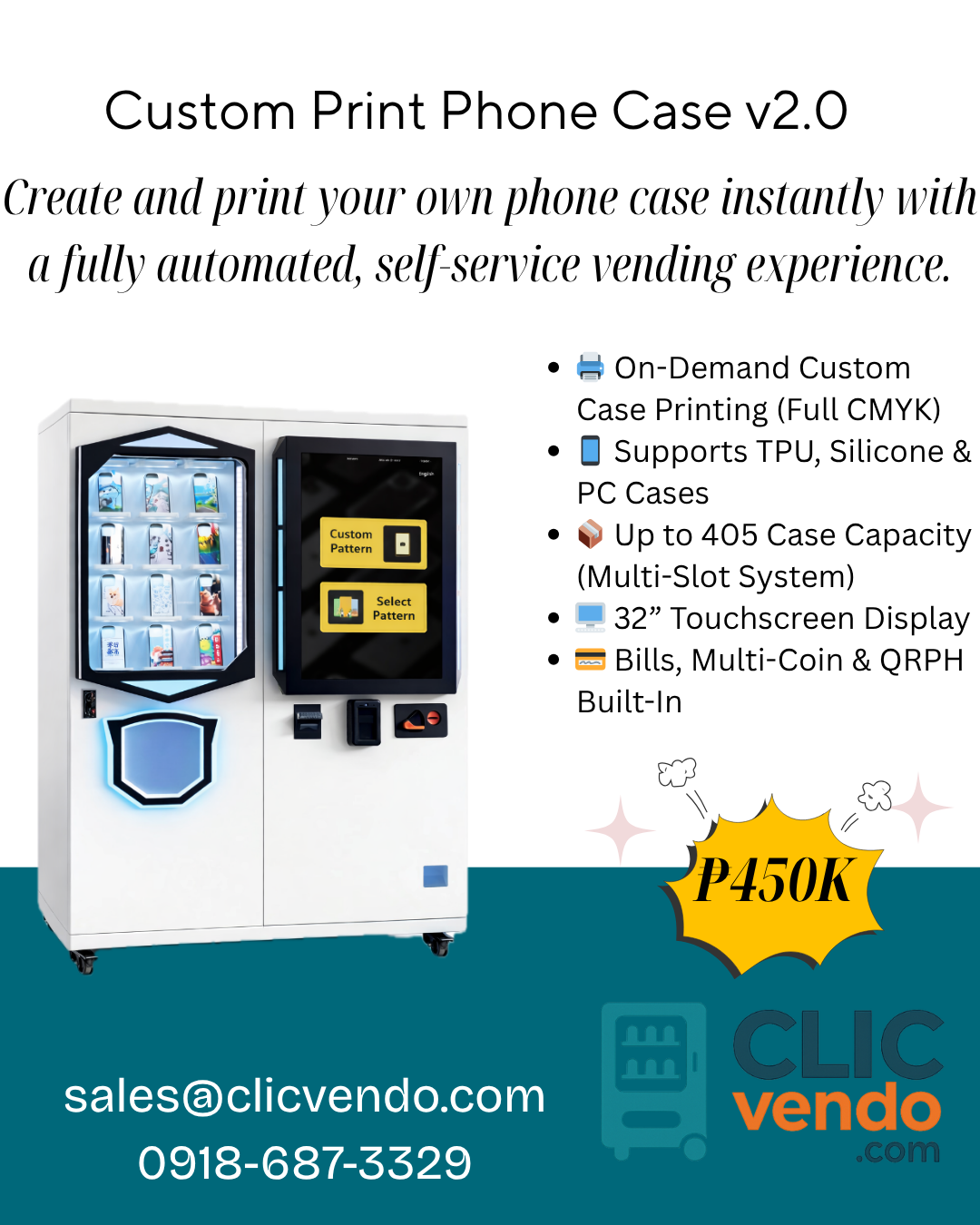 Vending Machines for Sale Philippines | CLIC Vendo Models and Prices