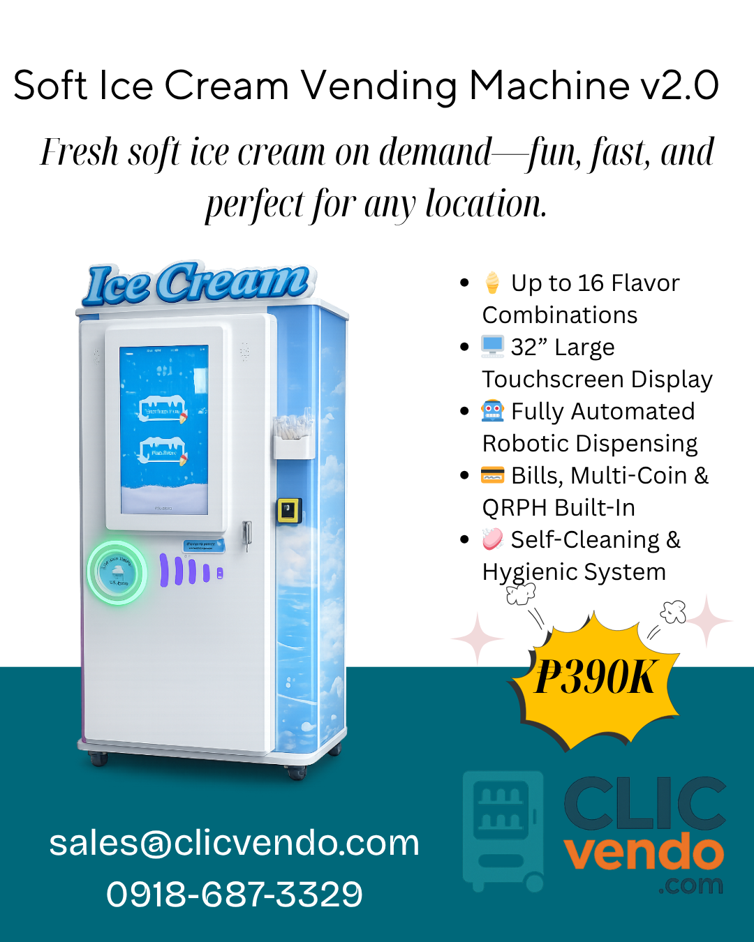 Vending Machines for Sale Philippines | CLIC Vendo Models and Prices