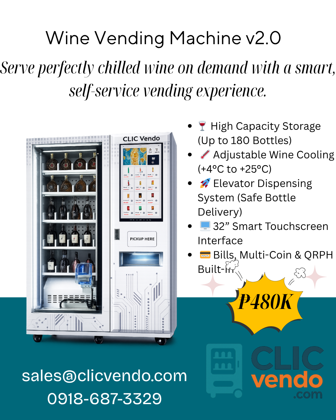 Vending Machines for Sale Philippines | CLIC Vendo Models and Prices